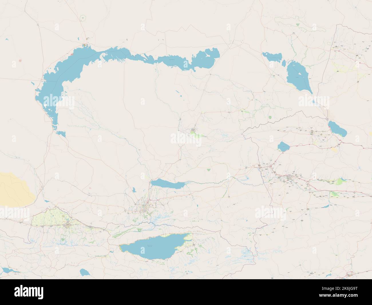 Almaty, region of Kazakhstan. Open Street Map Stock Photo - Alamy