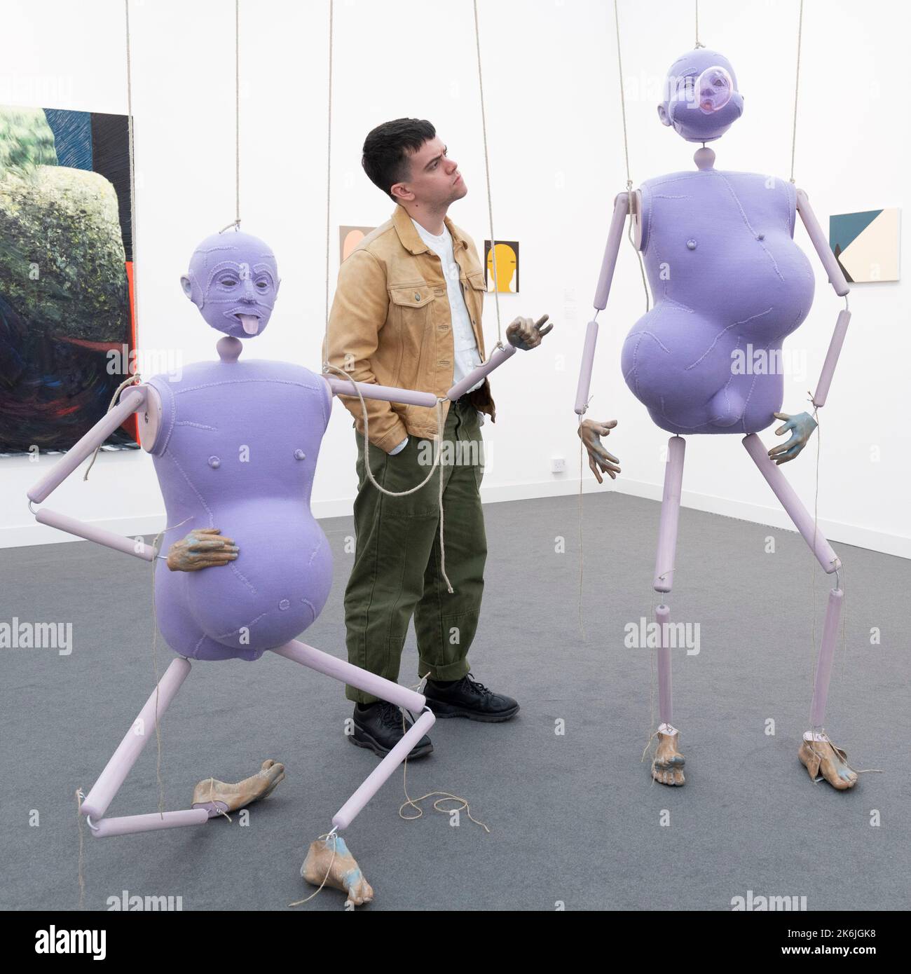 Frieze London opens to the public today at Regents Street. Pictured ...