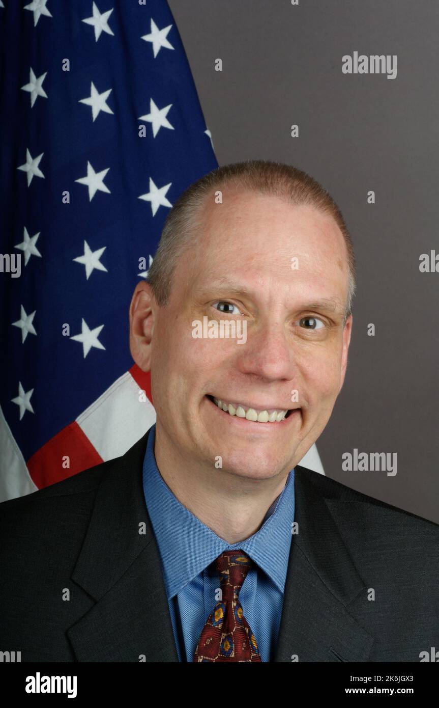 Official portrait of Stephen Mull, U.S. Ambassador to Lithuania Stock ...