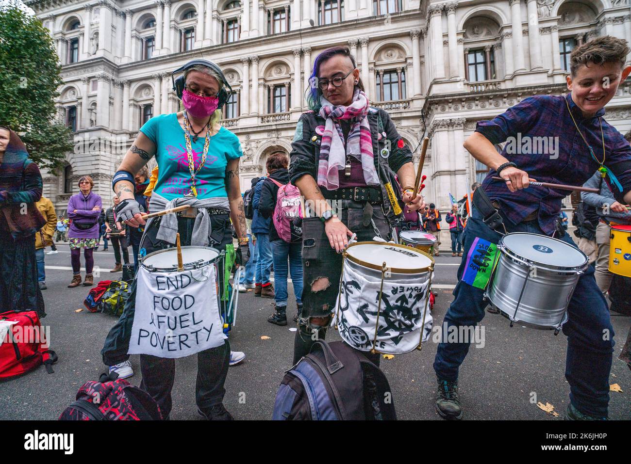 London UK. 14 October 2022 . Activists from Extinction Rebellion ...