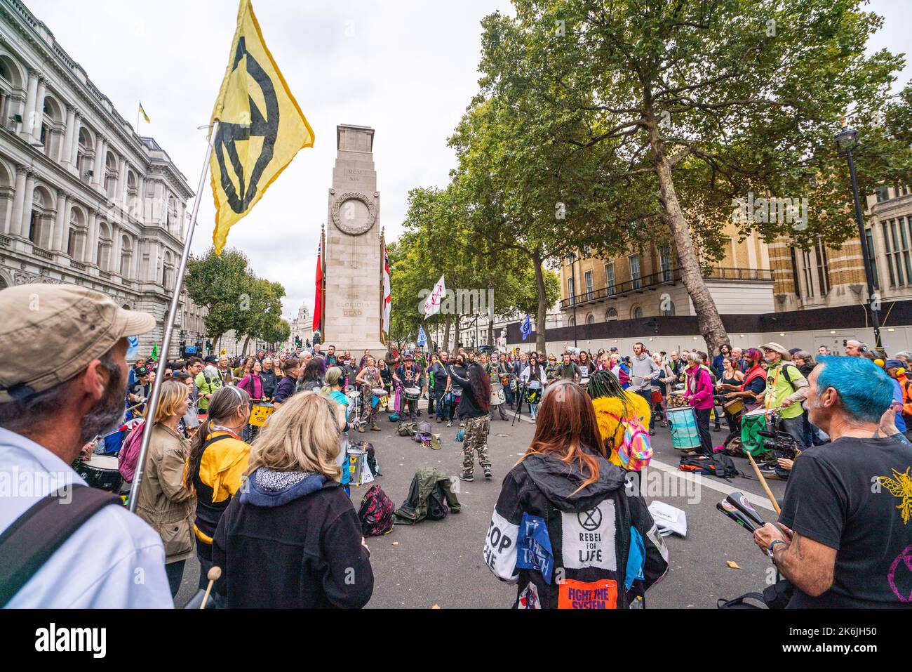 London UK. 14 October 2022 . Activists fromExtinction Rebellion ...
