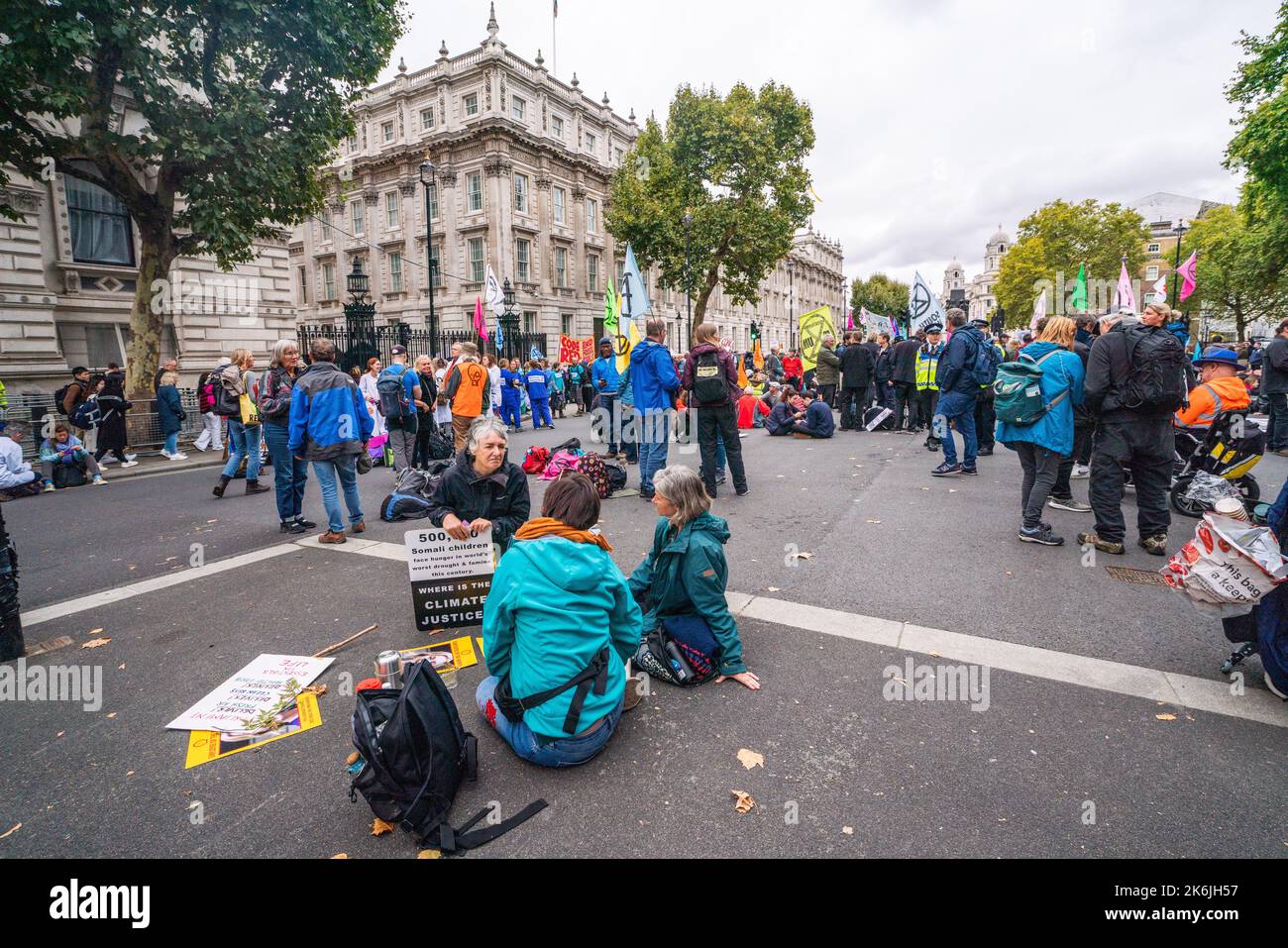 London UK. 14 October 2022 . Activists fromExtinction Rebellion ...