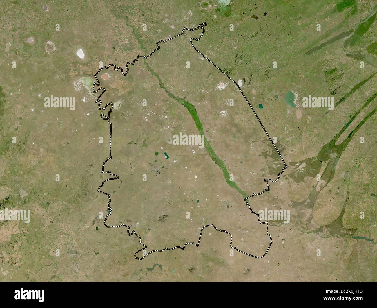 Pavlodar, region of Kazakhstan. Low resolution satellite map Stock ...