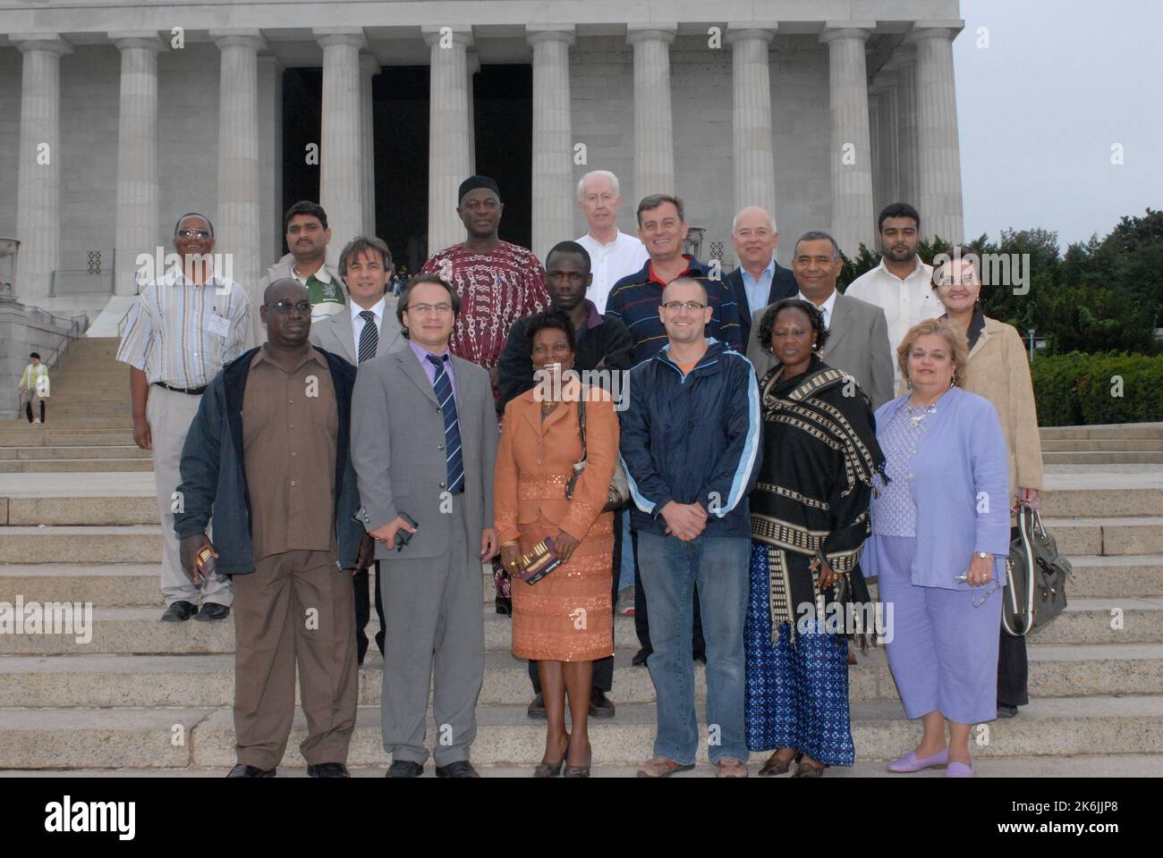 World Presidents' Organization business leaders posing for group ...
