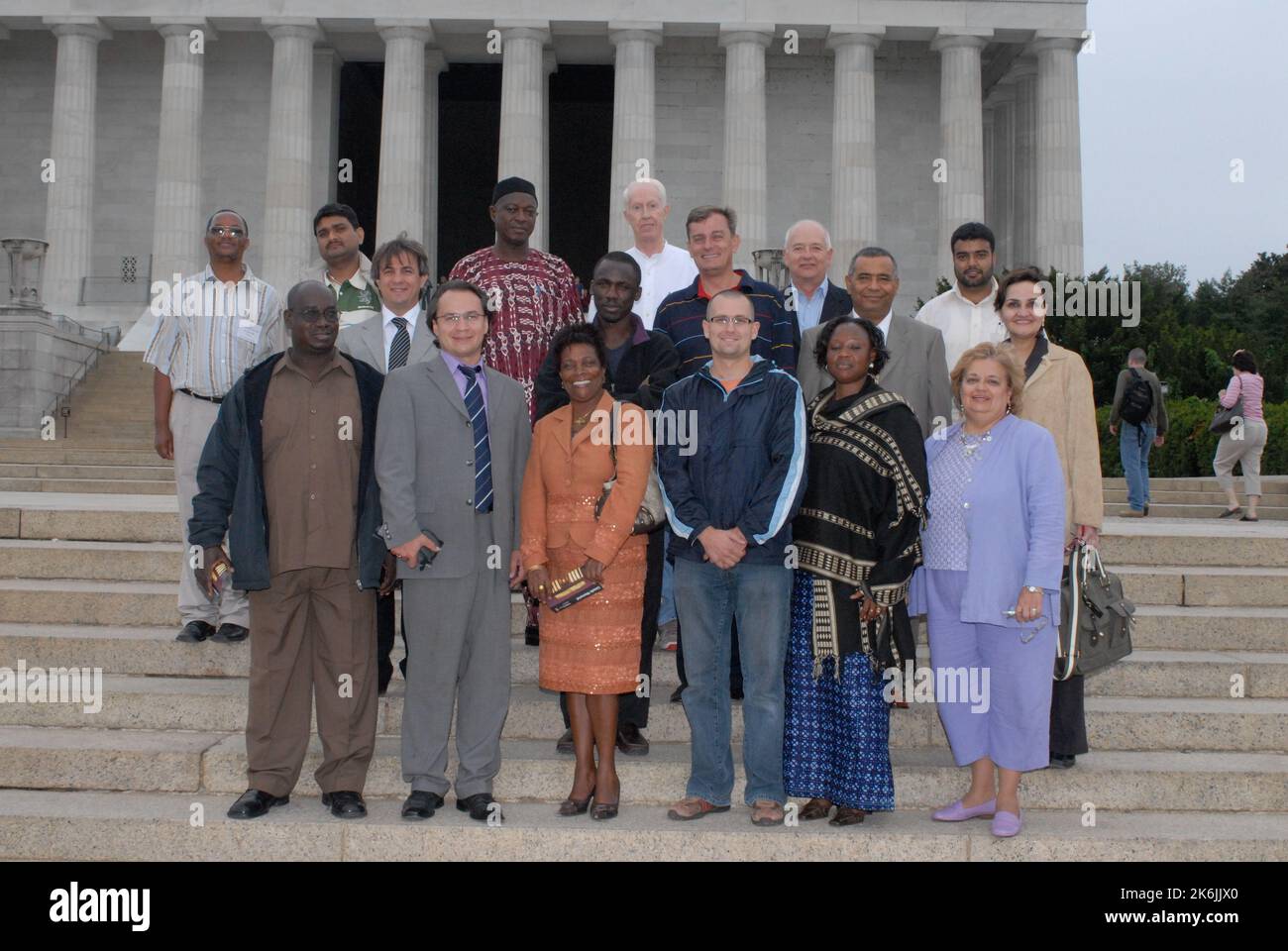 World Presidents' Organization business leaders posing for group ...