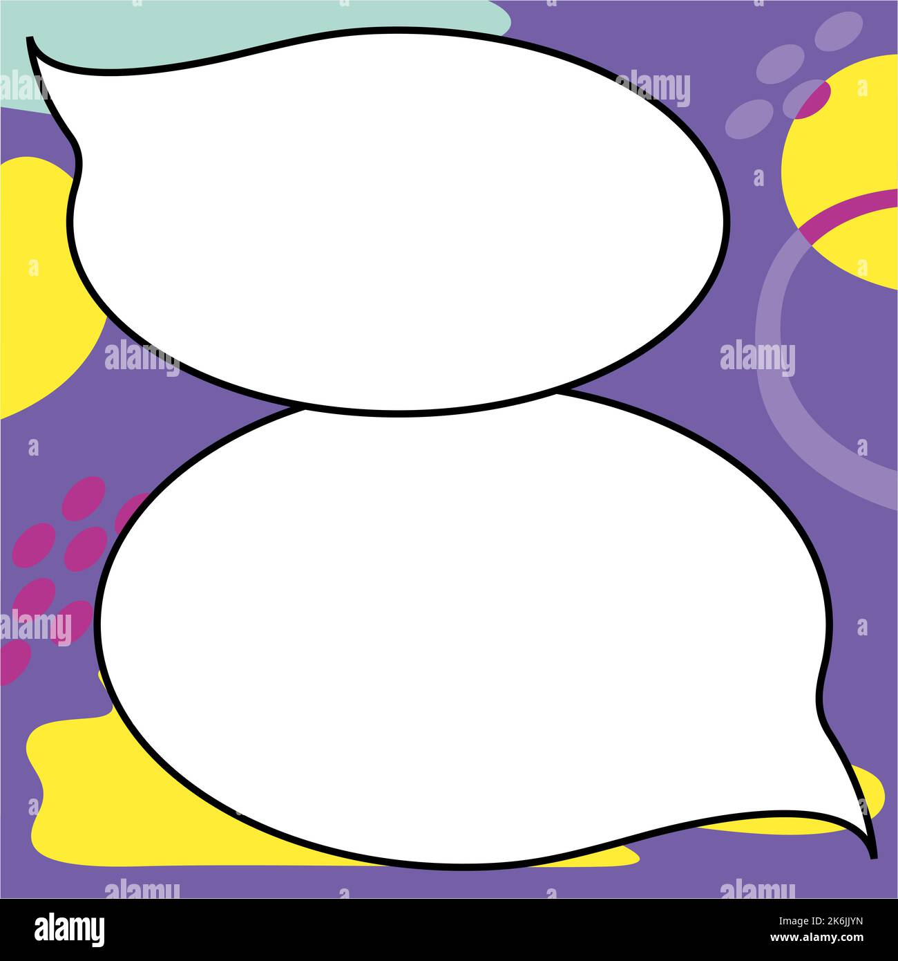 Comics Design Frames. Beautiful Photo Frame Set With Boom Bubbles For ...