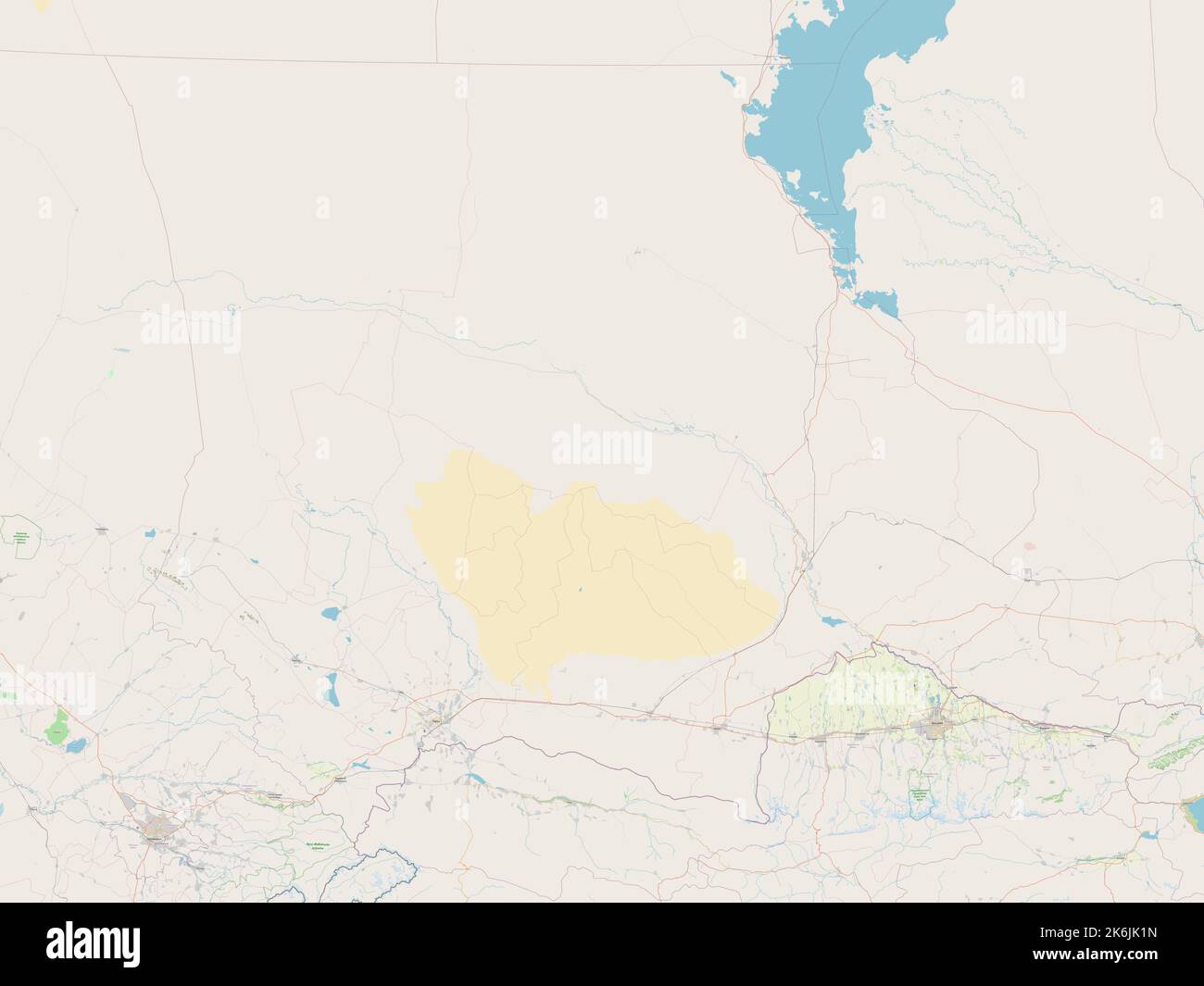 Zhambyl, region of Kazakhstan. Open Street Map Stock Photo - Alamy