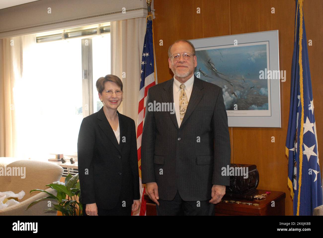 Flag ceremony for Margaret McMillion, former U.S. Ambassador to Rwanda ...