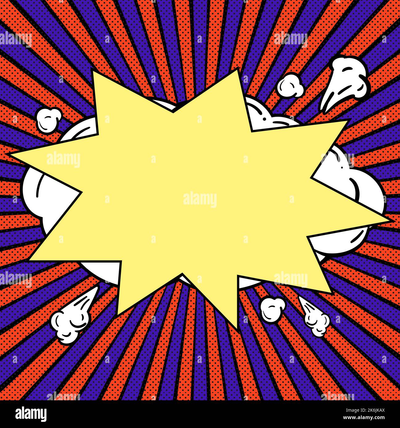 Comics Design Frames. Beautiful Photo Frame Set With Boom Bubbles For ...