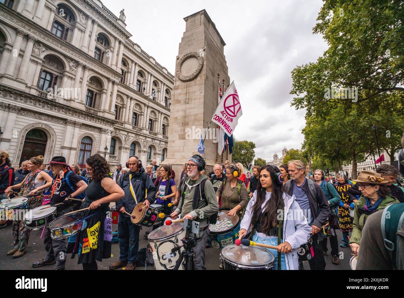 London UK. 14 October 2022 . Activists from Extinction Rebellion ...