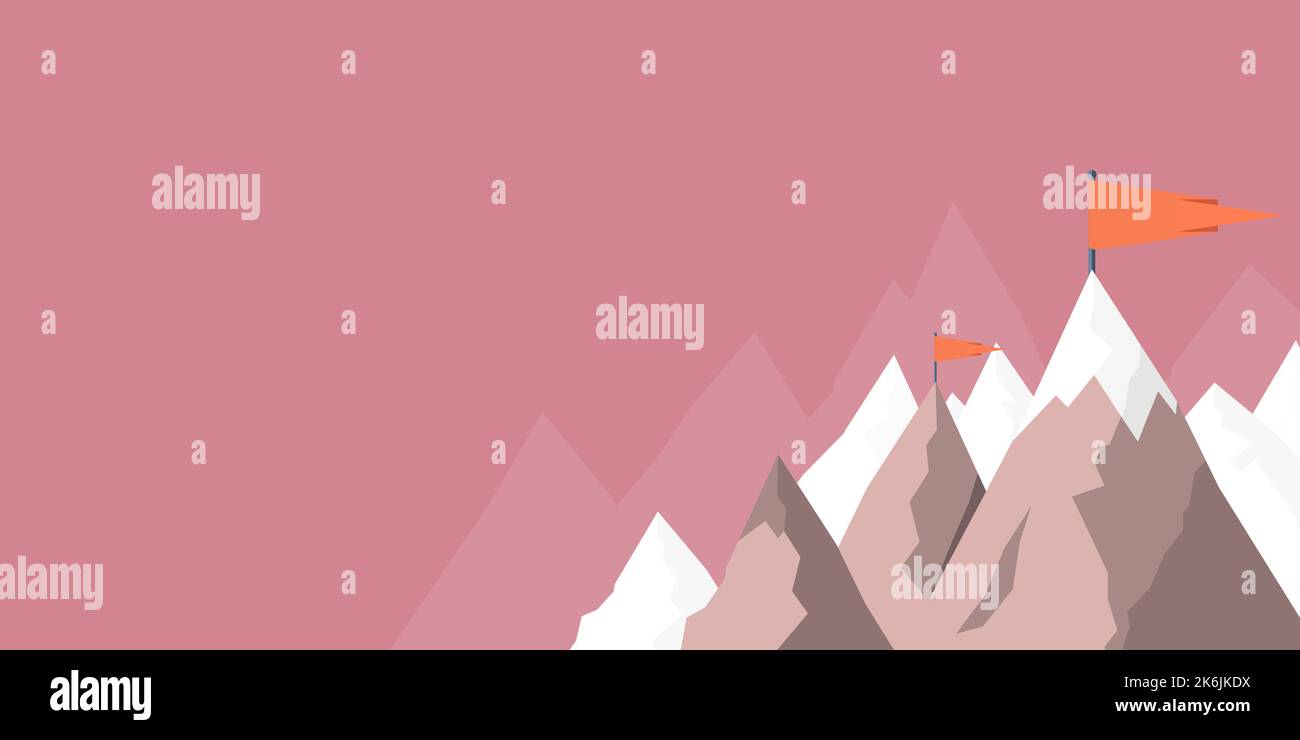 Man On A Mountain Drawing Proud Of His Climbing Success To The Clouds ...