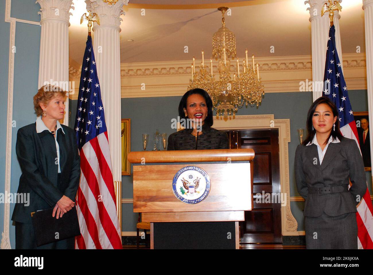 Visit of figure skating star Michelle Kwan to State, where she joined ...