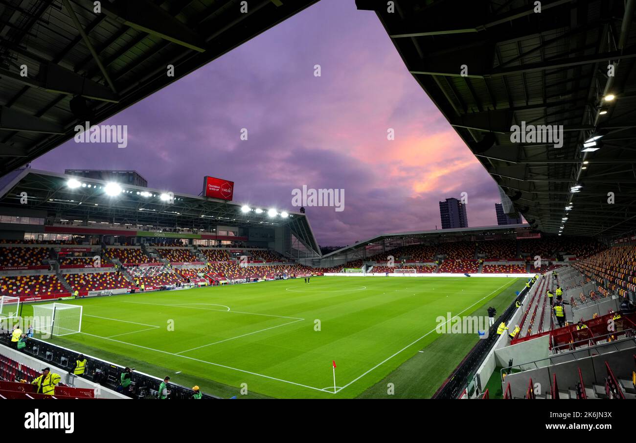 General view from inside the stadium before the Premier League match at ...