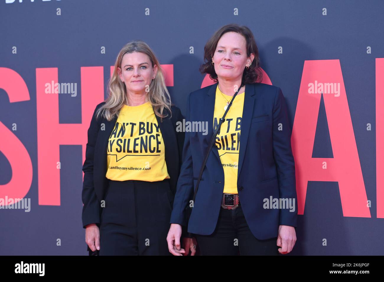 London, UK. 14th Oct, 2022. Zelda Perkins and Laura Madden arrive at ...