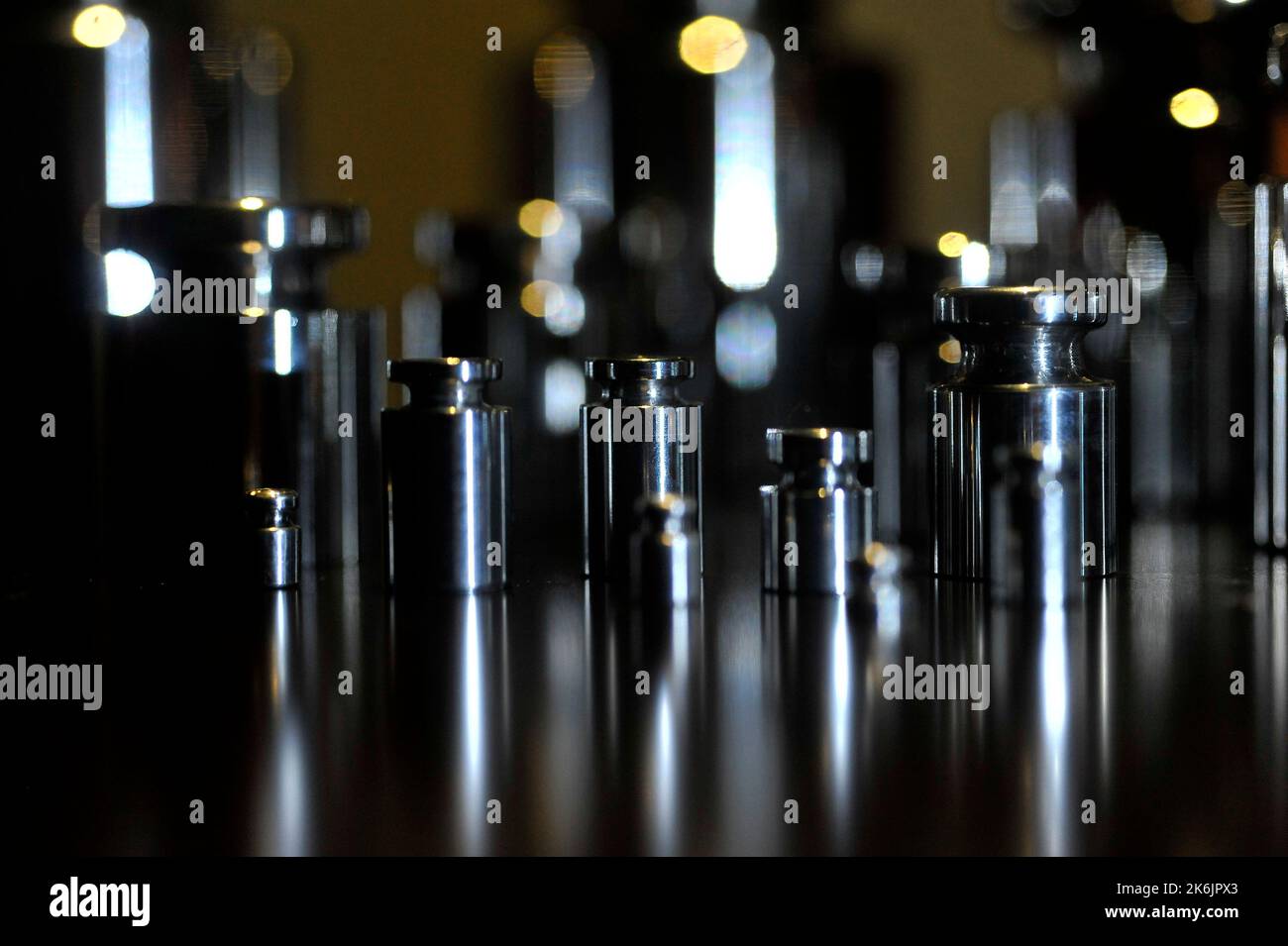 High precision steel weight measurements Stock Photo - Alamy