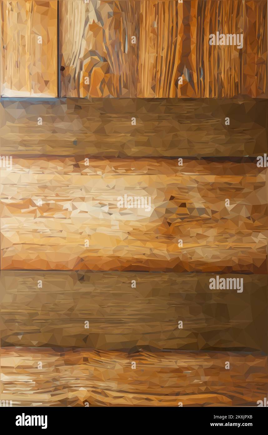background Antique wooden floor. Vector in Low Poly Art Stock Vector ...