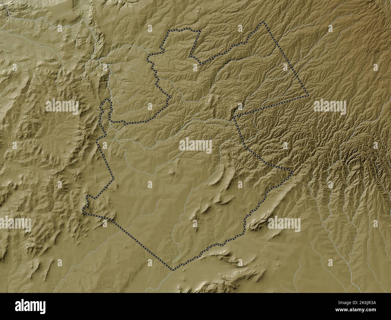 Bomet, county of Kenya. Elevation map colored in wiki style with lakes ...