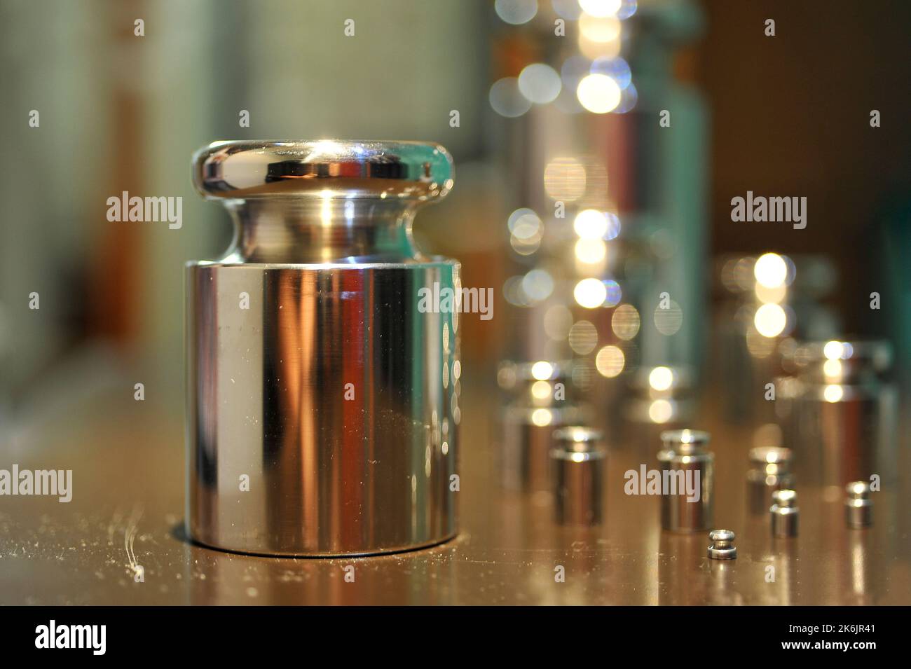 High precision steel weight measurements Stock Photo - Alamy
