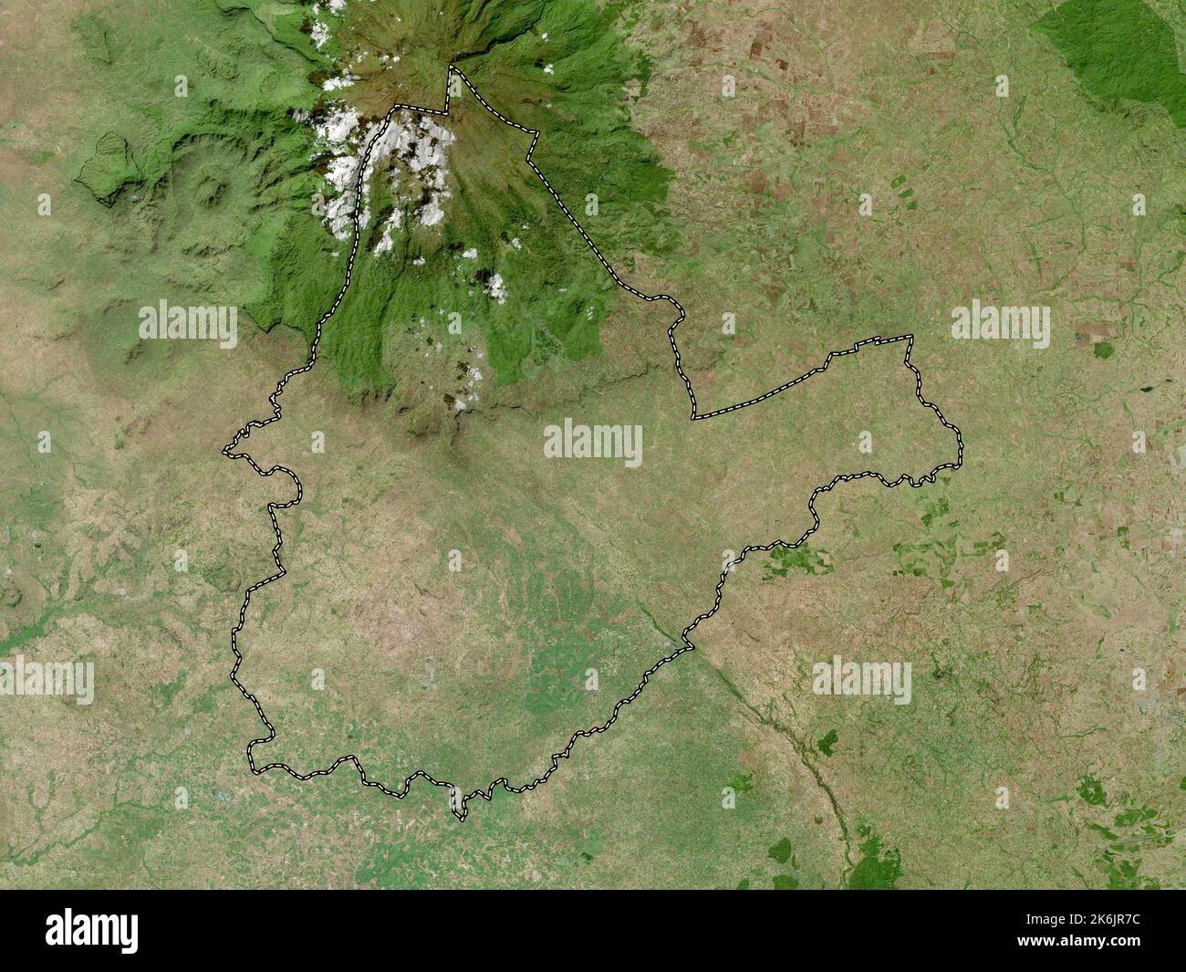 Bungoma, county of Kenya. High resolution satellite map Stock Photo - Alamy