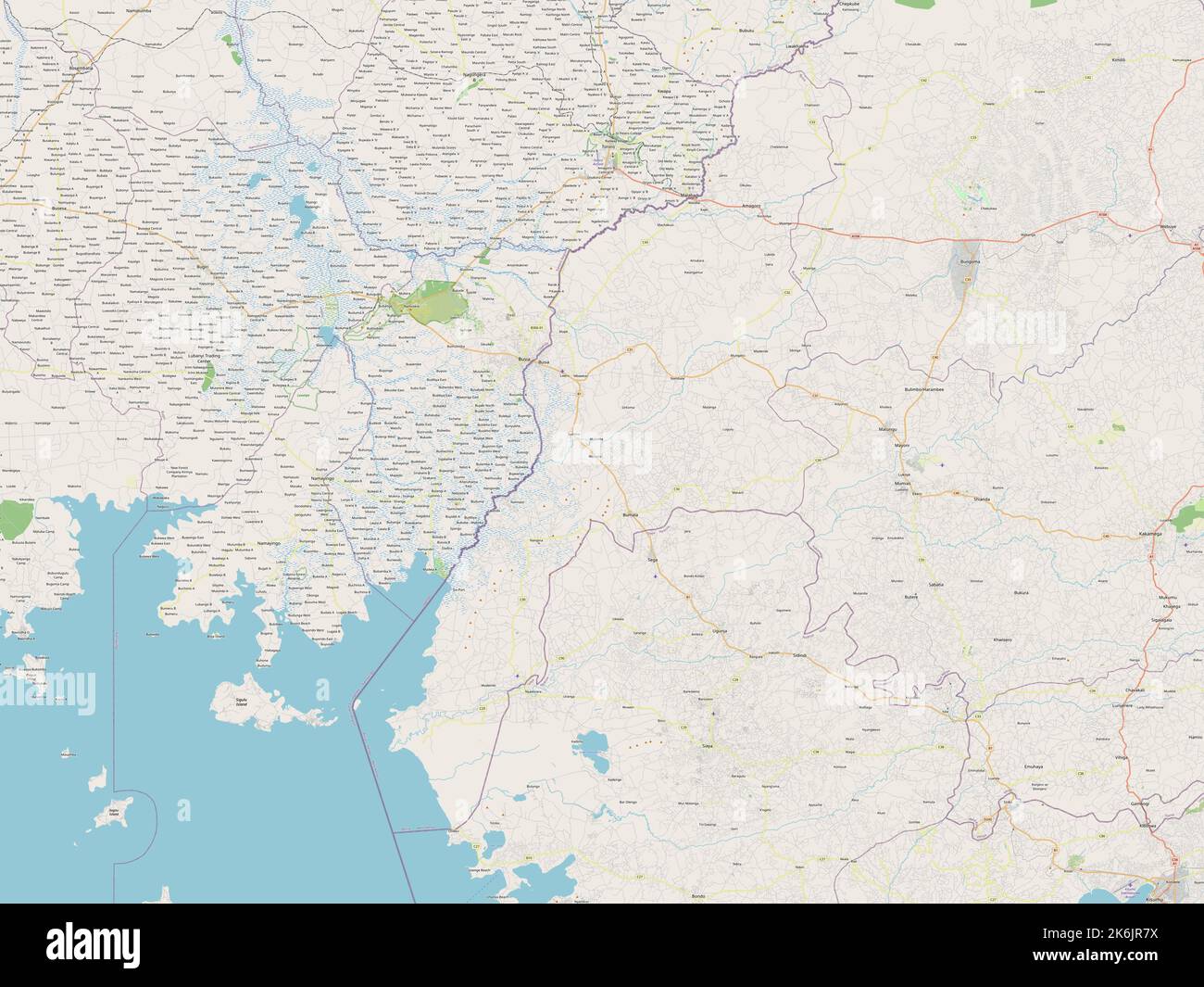 Busia, county of Kenya. Open Street Map Stock Photo - Alamy