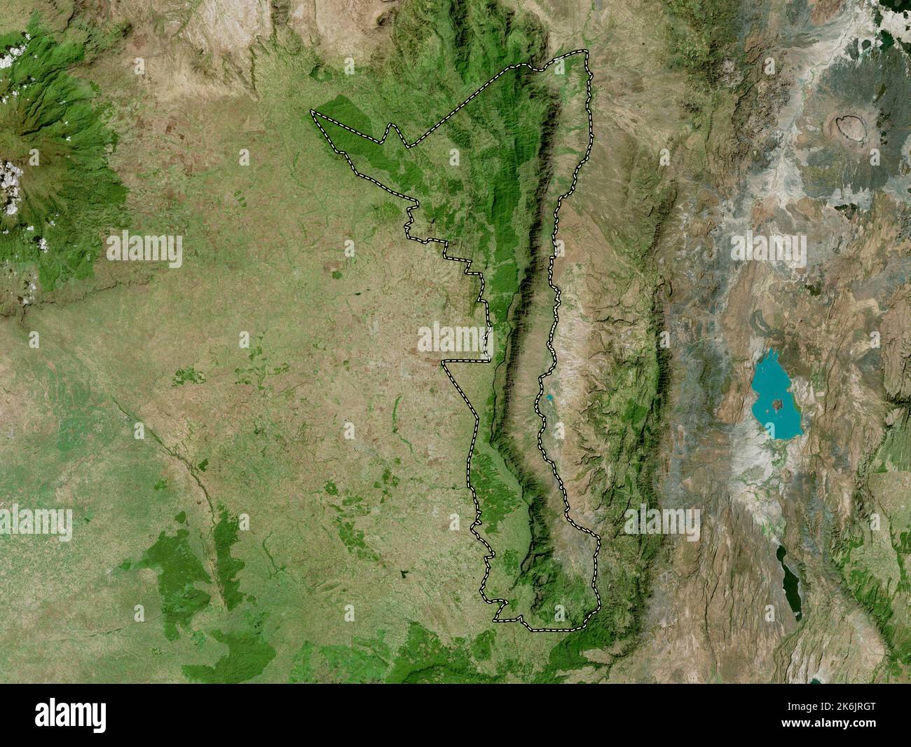 Elgeyo-Marakwet, county of Kenya. High resolution satellite map Stock ...
