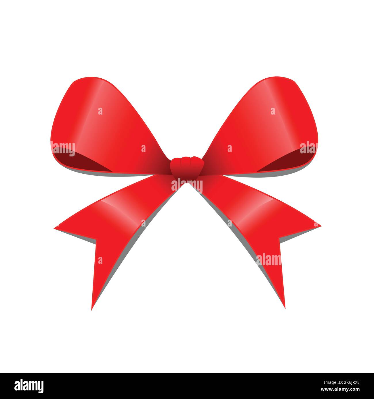 Realistic red ribbon vector isolated on white Stock Vector Image & Art ...