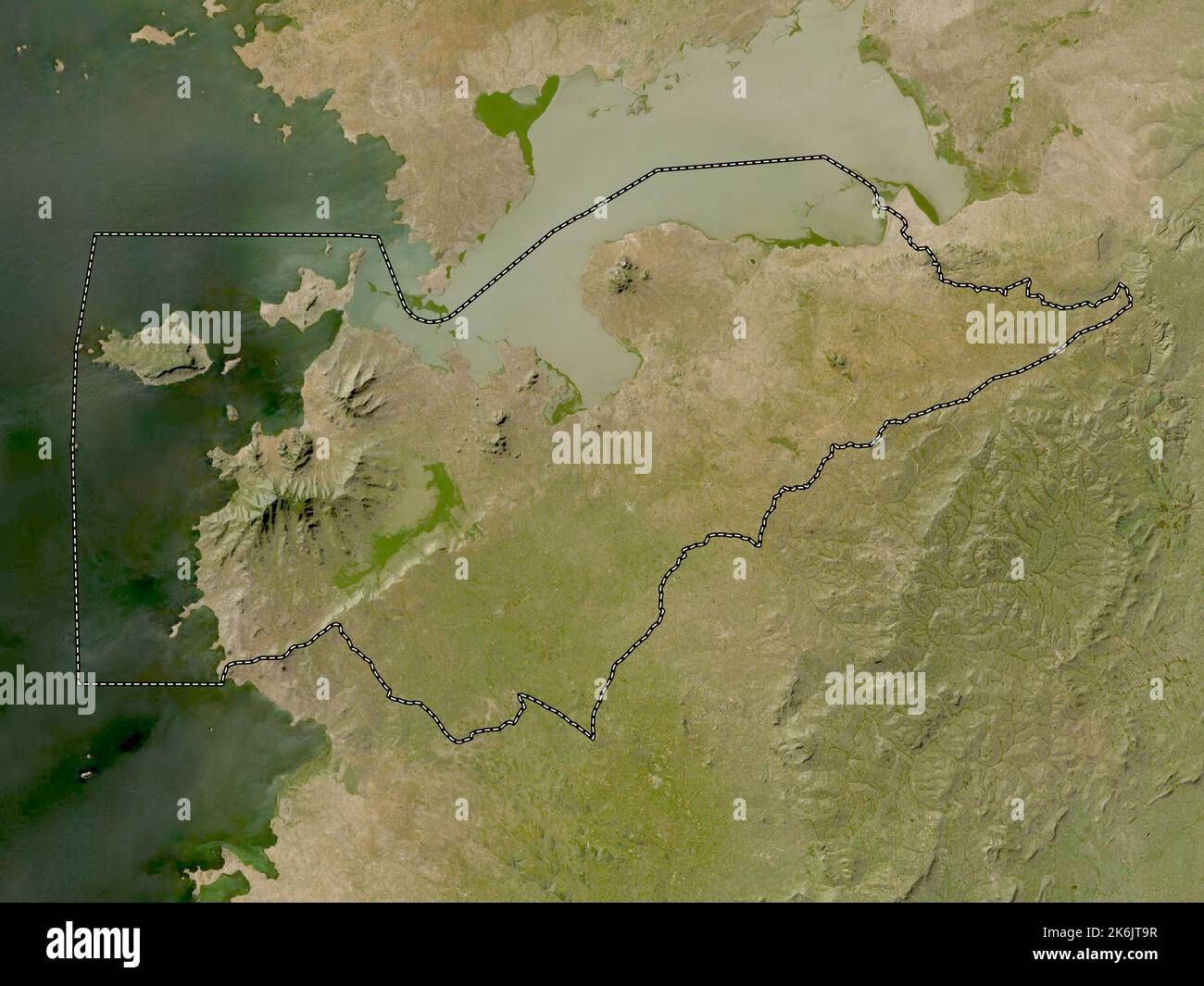 Homa Bay, county of Kenya. Low resolution satellite map Stock Photo - Alamy