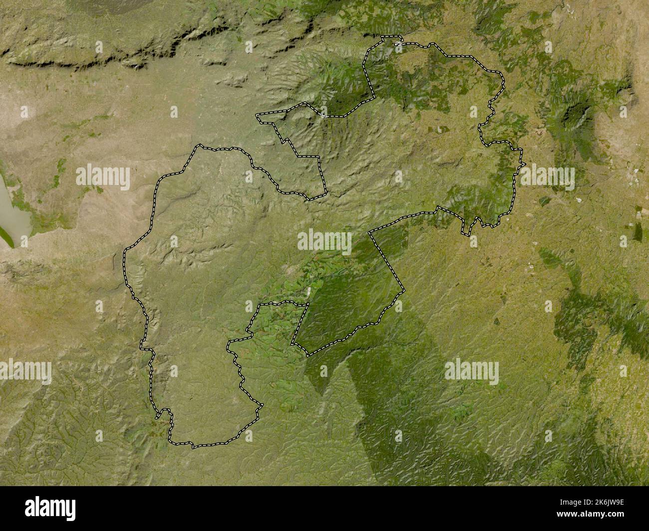 Kericho, county of Kenya. Low resolution satellite map Stock Photo - Alamy