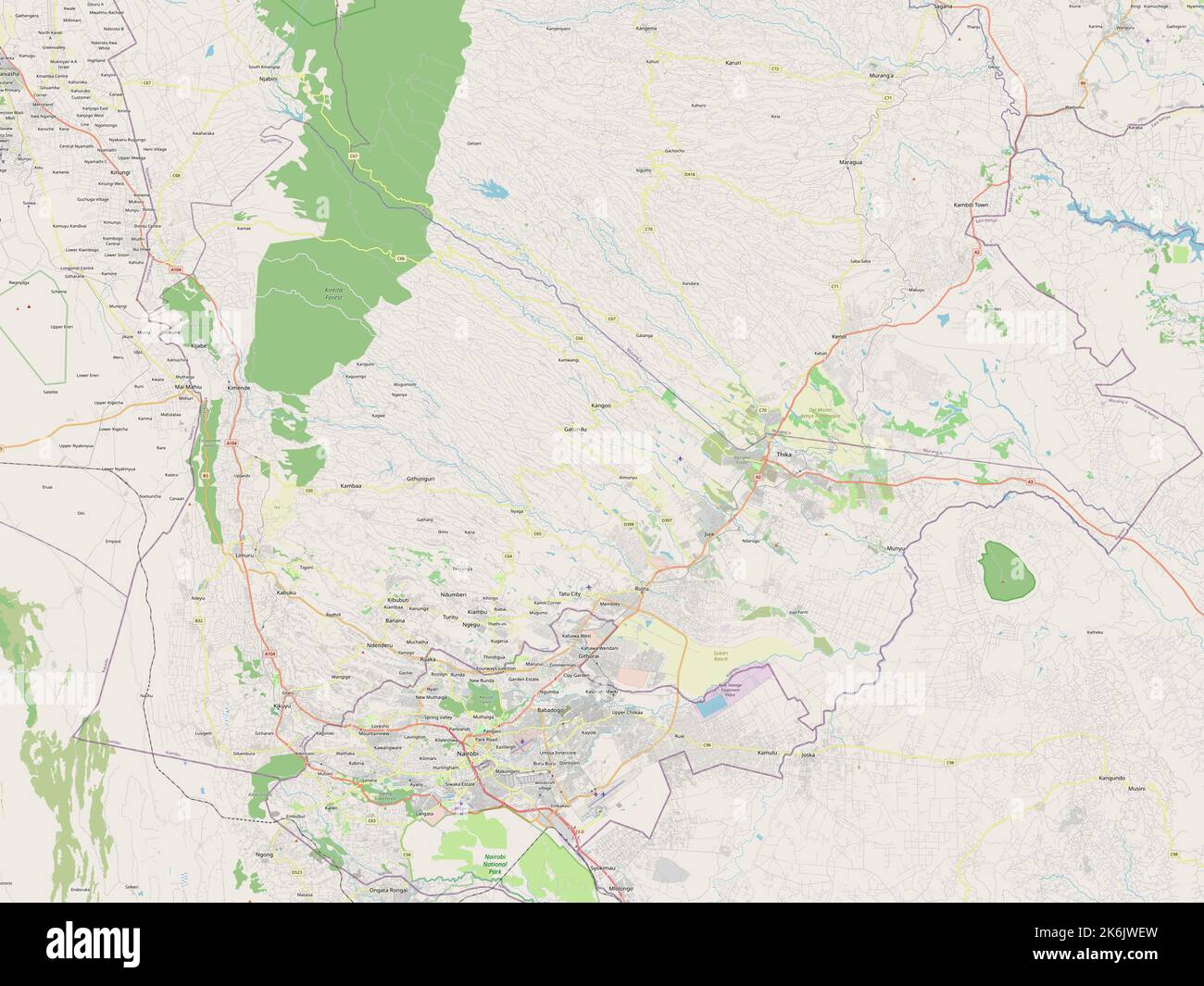 Kiambu map hi-res stock photography and images - Alamy