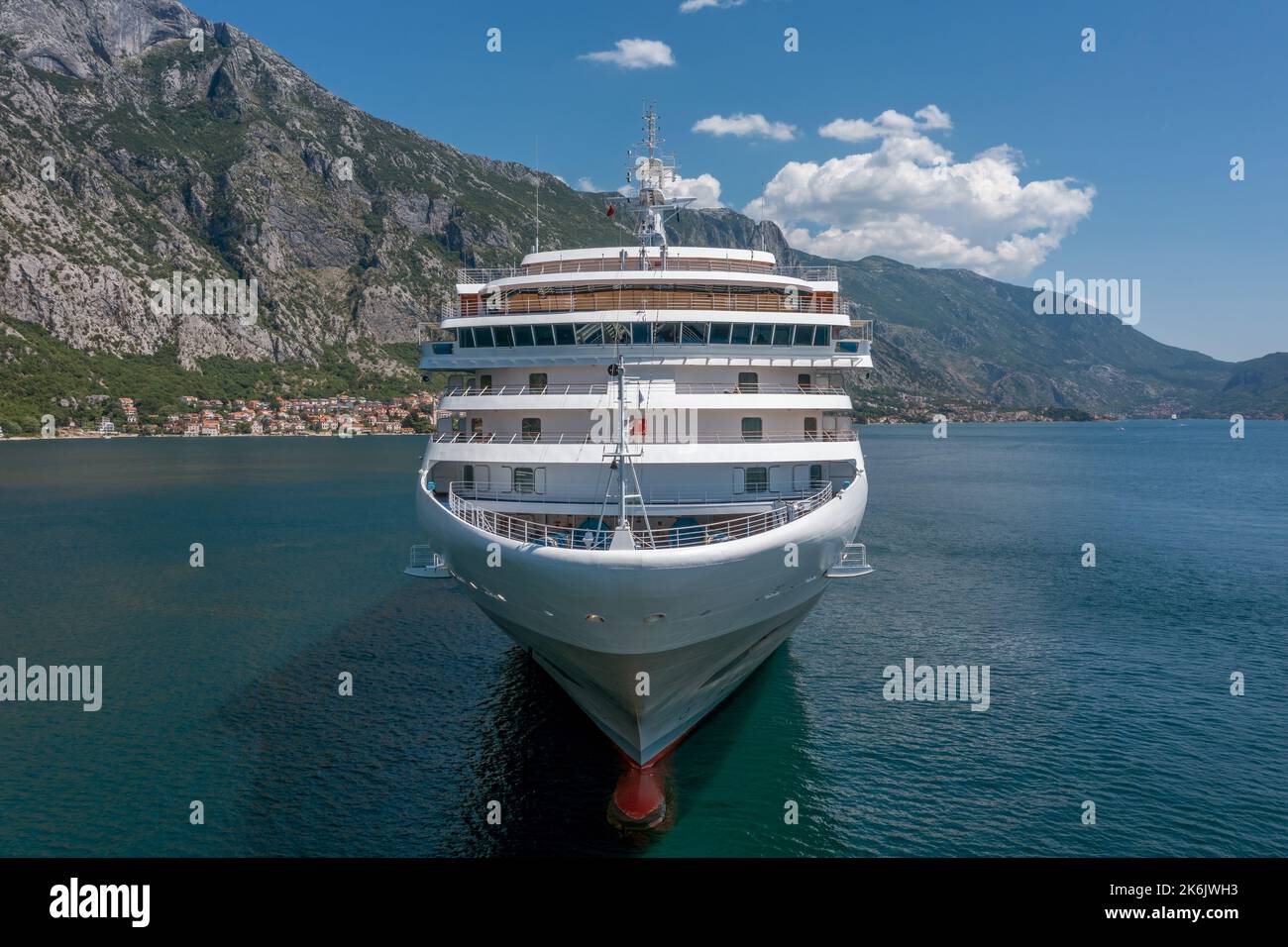 Large cruise ship front bow Stock Photo - Alamy