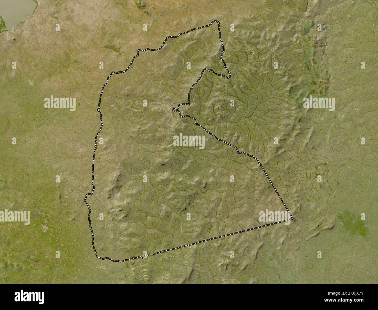 Kisii, county of Kenya. Low resolution satellite map Stock Photo - Alamy