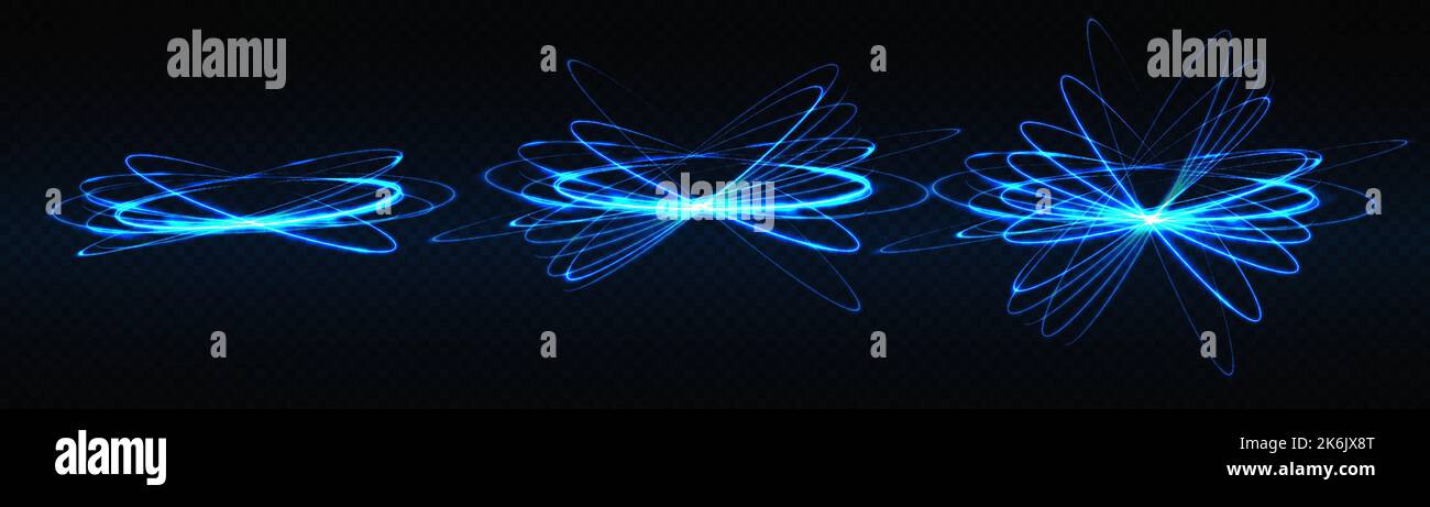 Glow light effect with white and blue sparks shining with special light ...