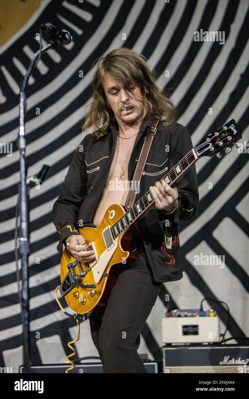 Milan Italy. 13 October 2022. The Dutch rock blues band DeWOLFF ...
