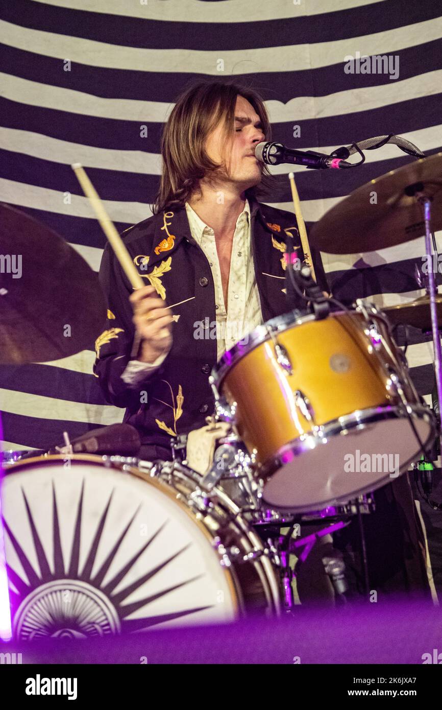 Milan Italy. 13 October 2022. The Dutch rock blues band DeWOLFF ...