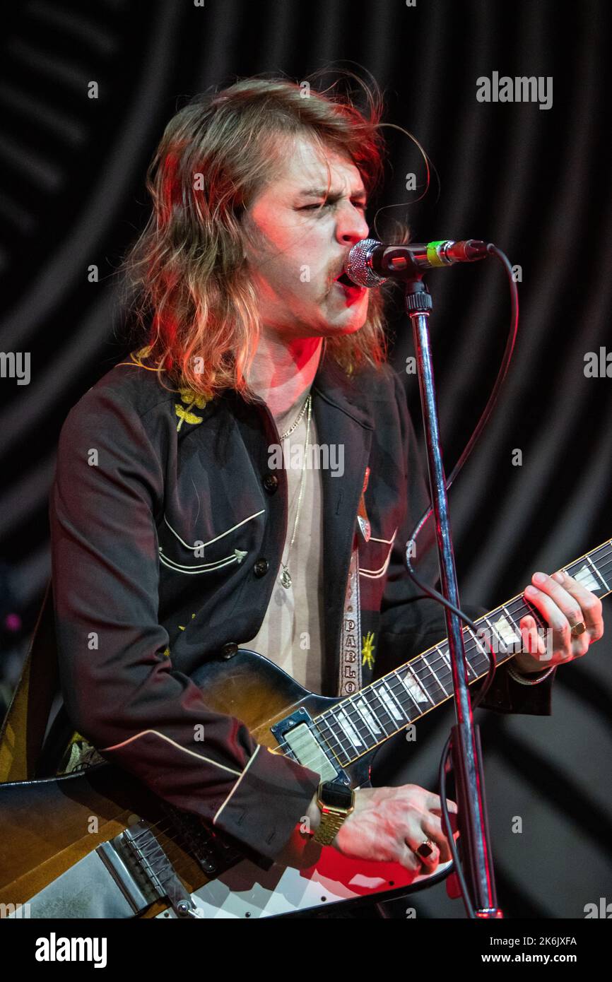 Milan Italy. 13 October 2022. The Dutch rock blues band DeWOLFF ...