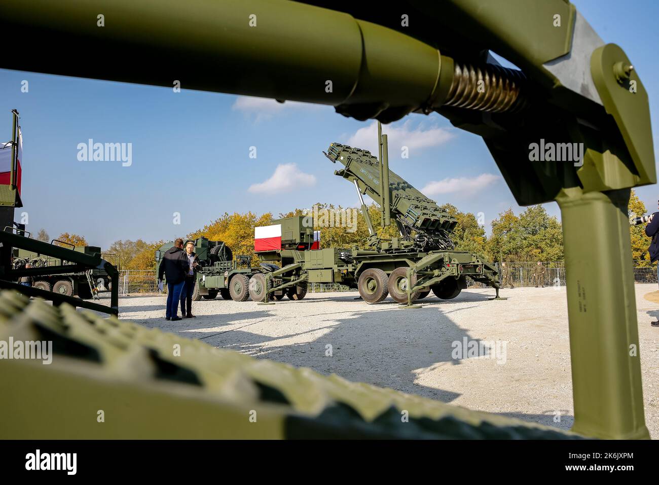 Torun, Poland. 14th Oct, 2022. An anti-aircraft battery Patriot, a part ...