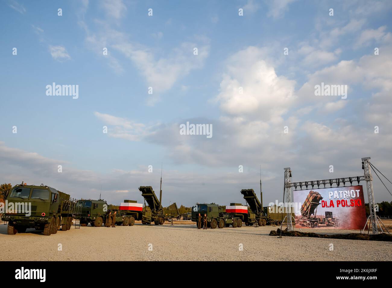 Torun, Poland. 14th Oct, 2022. Anti-aircraft batteries Patriot, a part ...