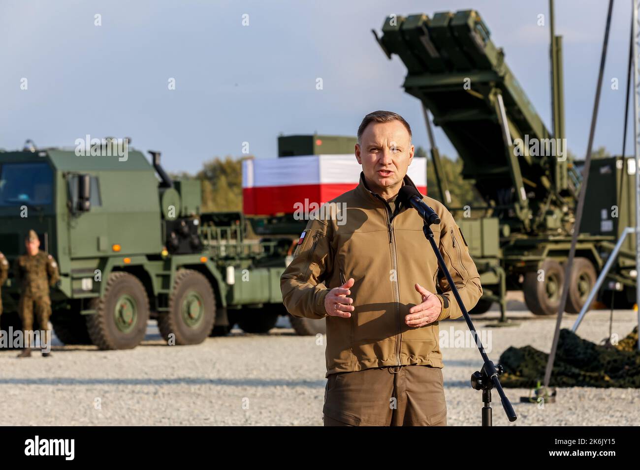 Torun, Poland. 14th Oct, 2022. The President of the Republic of Poland ...