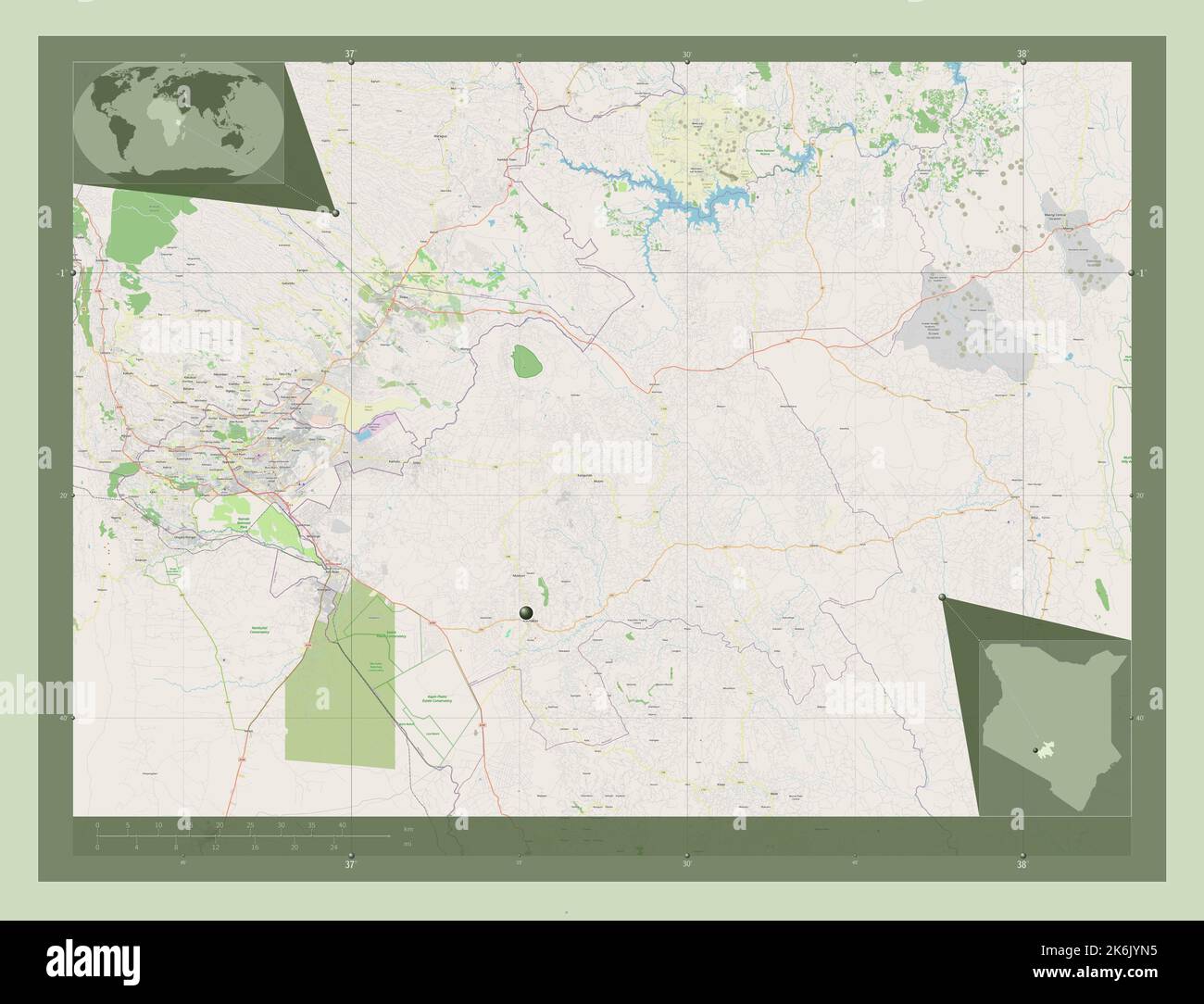 Machakos map hi-res stock photography and images - Alamy