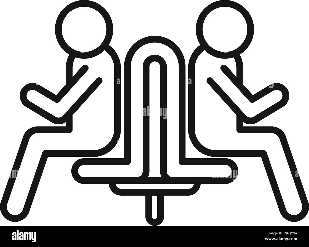 Airport chairs icon outline vector. Waiting area. Seat chair Stock Vector Image & Art - Alamy