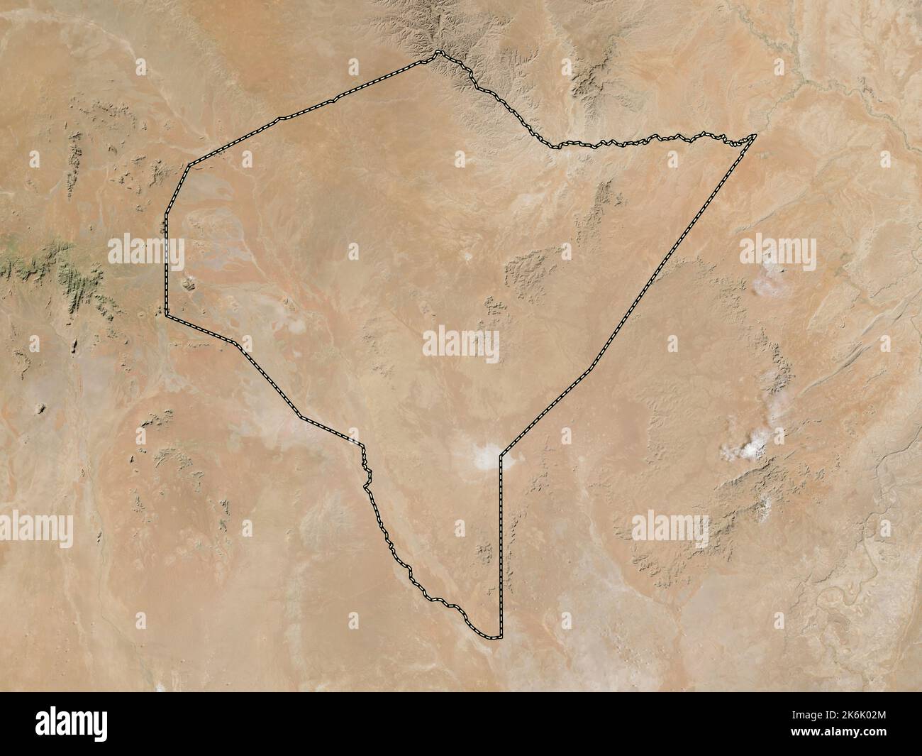 Mandera, county of Kenya. Low resolution satellite map Stock Photo - Alamy