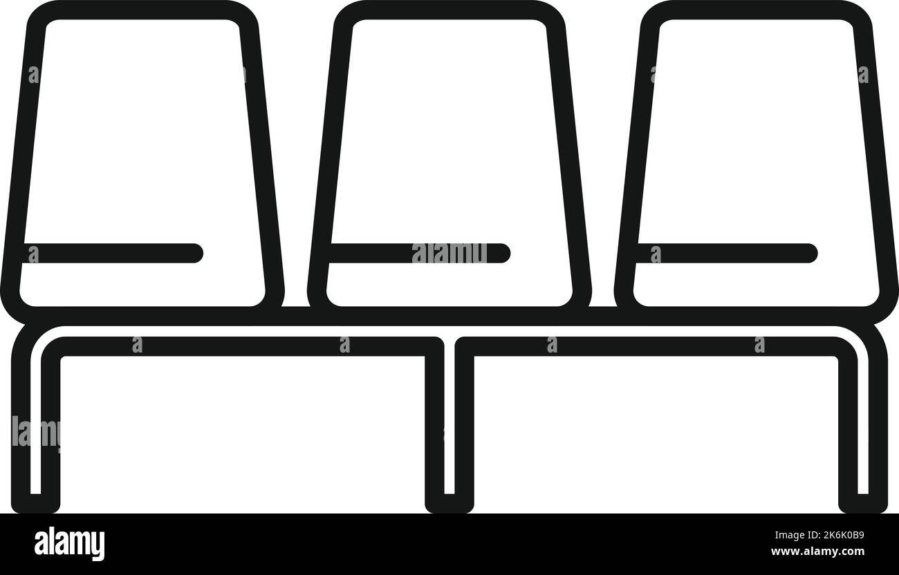 Seat complex icon outline vector. Waiting area. Chair lounge Stock Vector Image & Art - Alamy