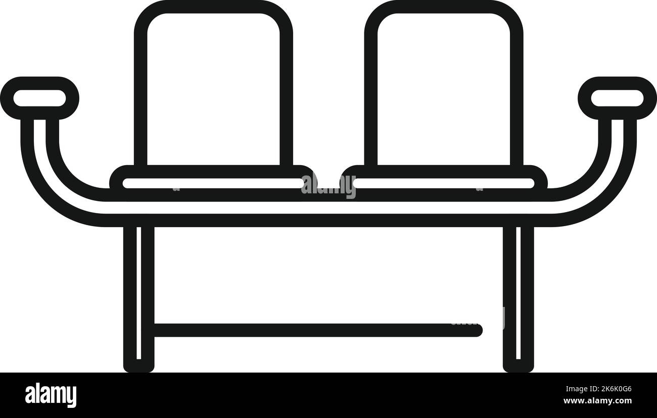 Wait chair icon outline vector. Service seat. Health people Stock Vector Image & Art - Alamy