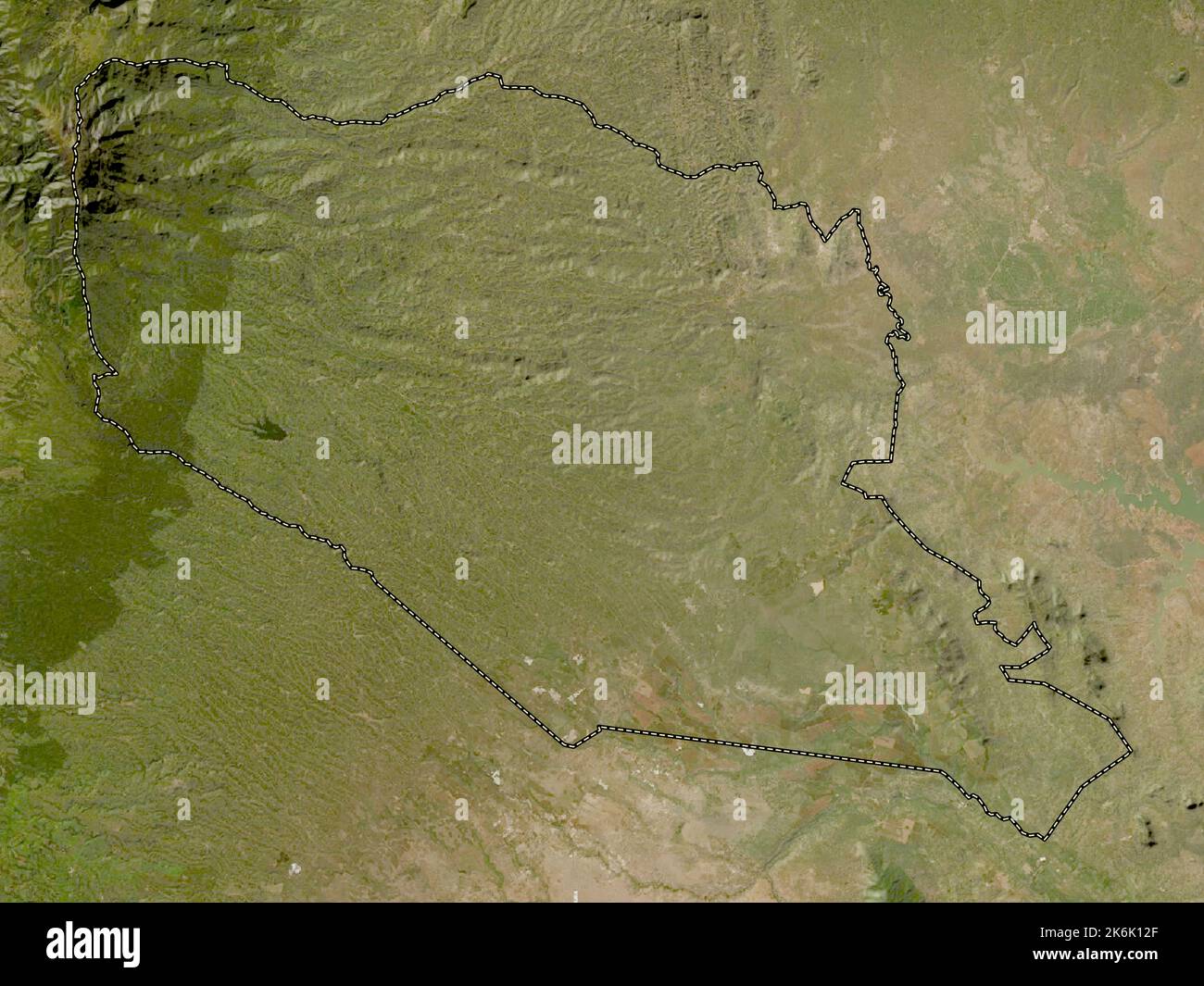Murang'a, county of Kenya. Low resolution satellite map Stock Photo - Alamy