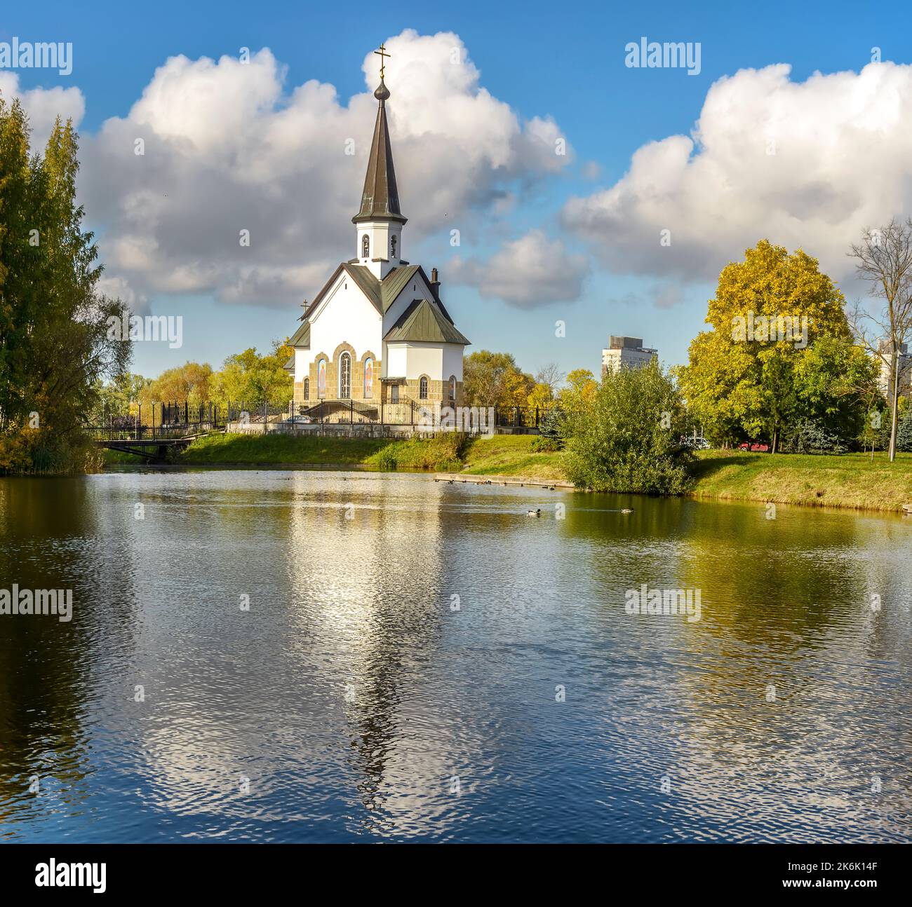 Church of St. George the Victorious on the Middle Rogatka Stock Photo ...
