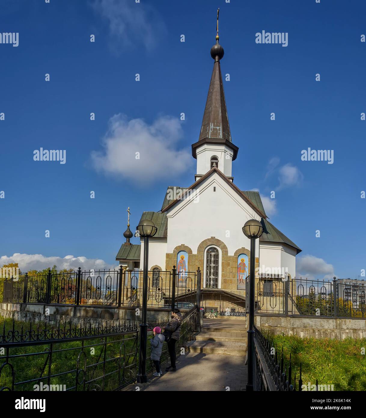 Church of St. George the Victorious on the Middle Rogatka Stock Photo ...
