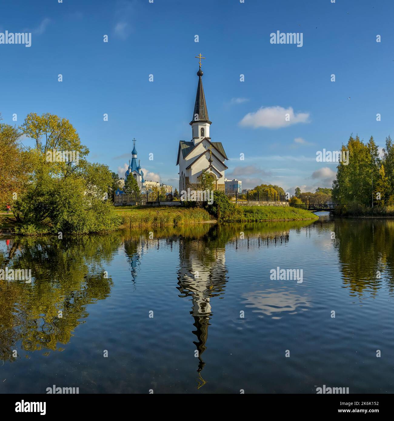 Church of St. George the Victorious on the Middle Rogatka Stock Photo ...