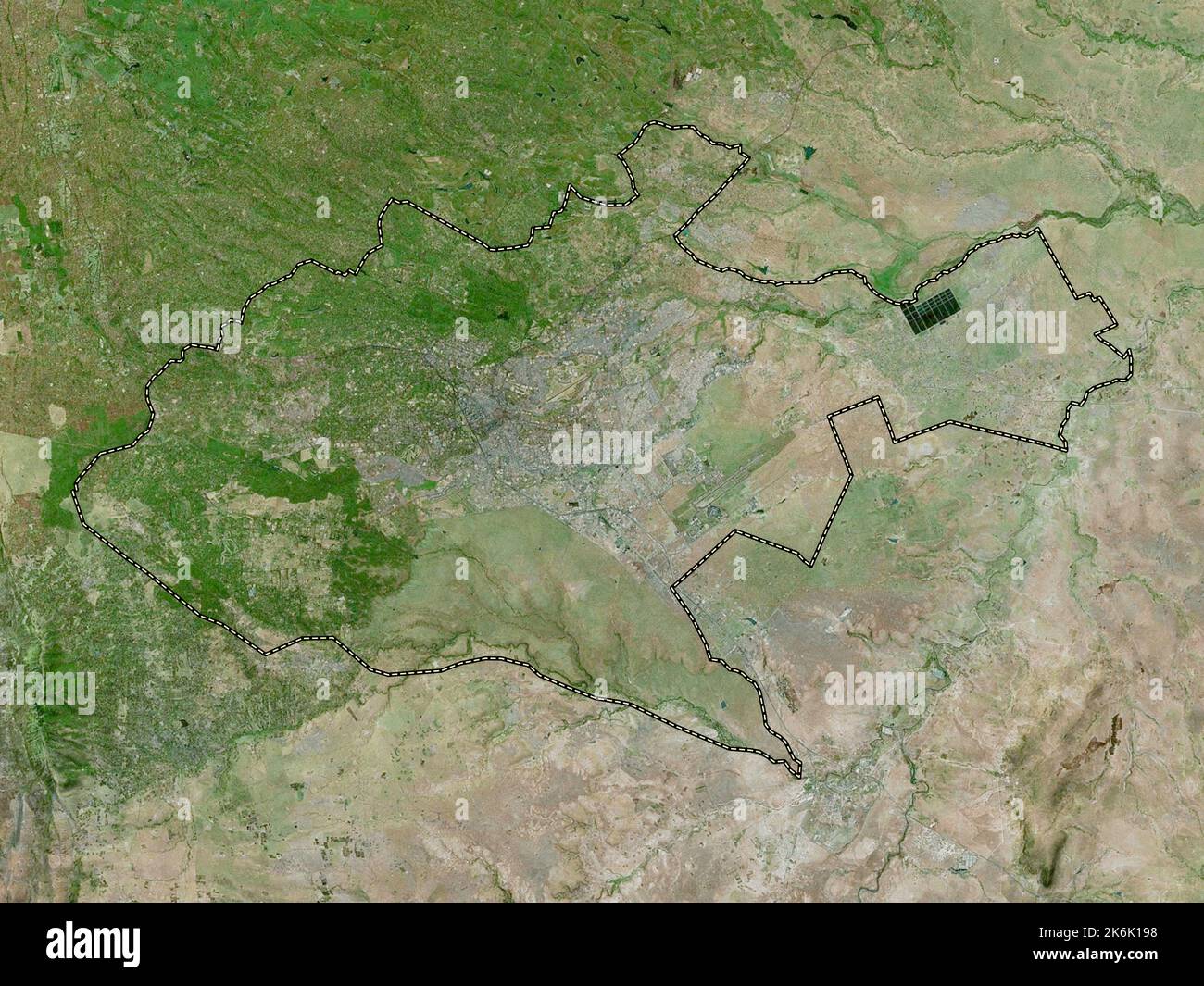 Nairobi, county of Kenya. High resolution satellite map Stock Photo - Alamy