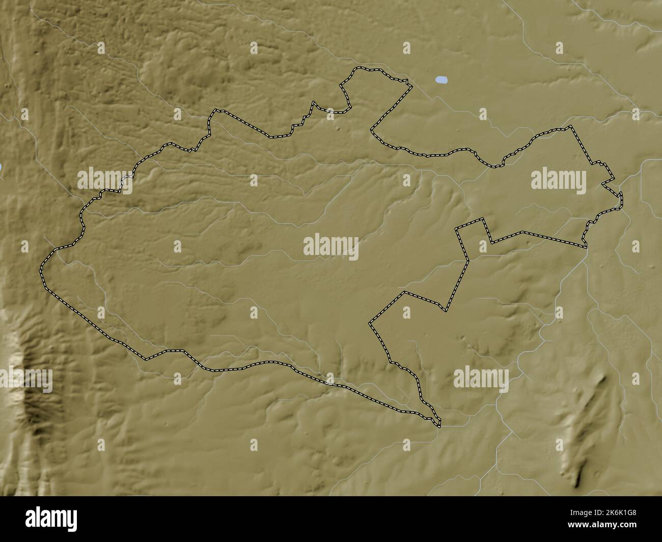 Nairobi, county of Kenya. Elevation map colored in wiki style with ...