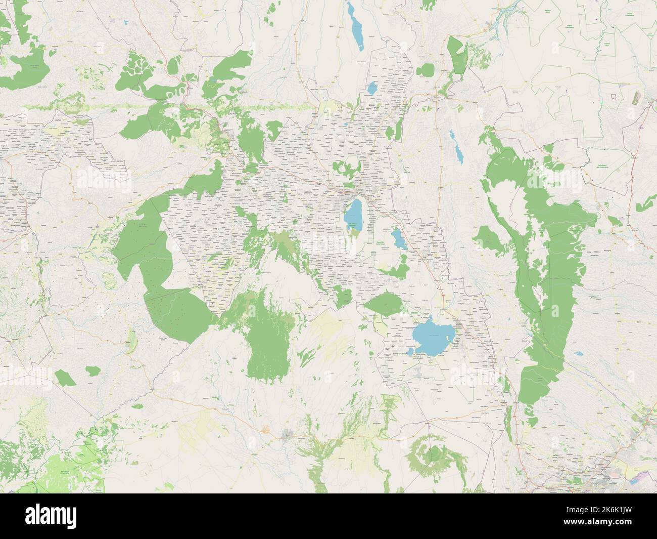 Nakuru, county of Kenya. Open Street Map Stock Photo - Alamy